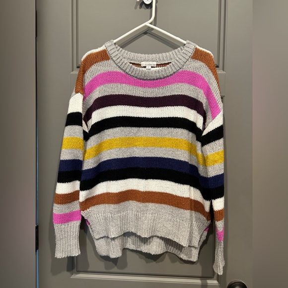 Allison Joy | Sweaters | Allison Joy Multi Colored Striped Sweater ...